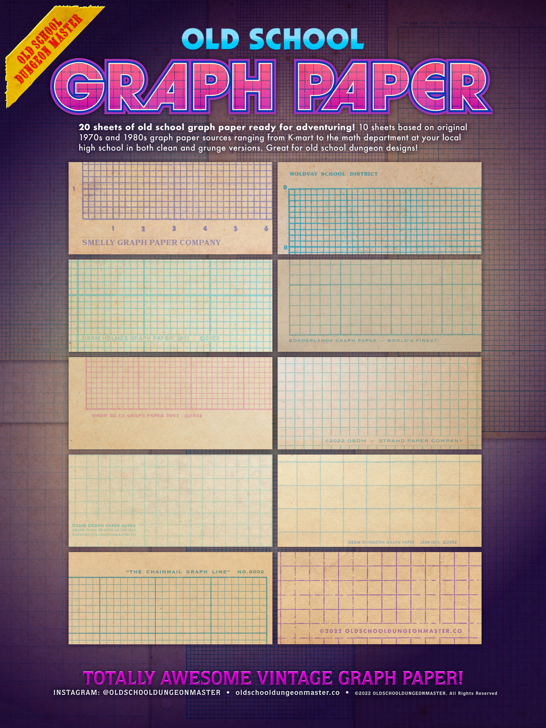 Old School Graph Paper – Old School Dungeon Master